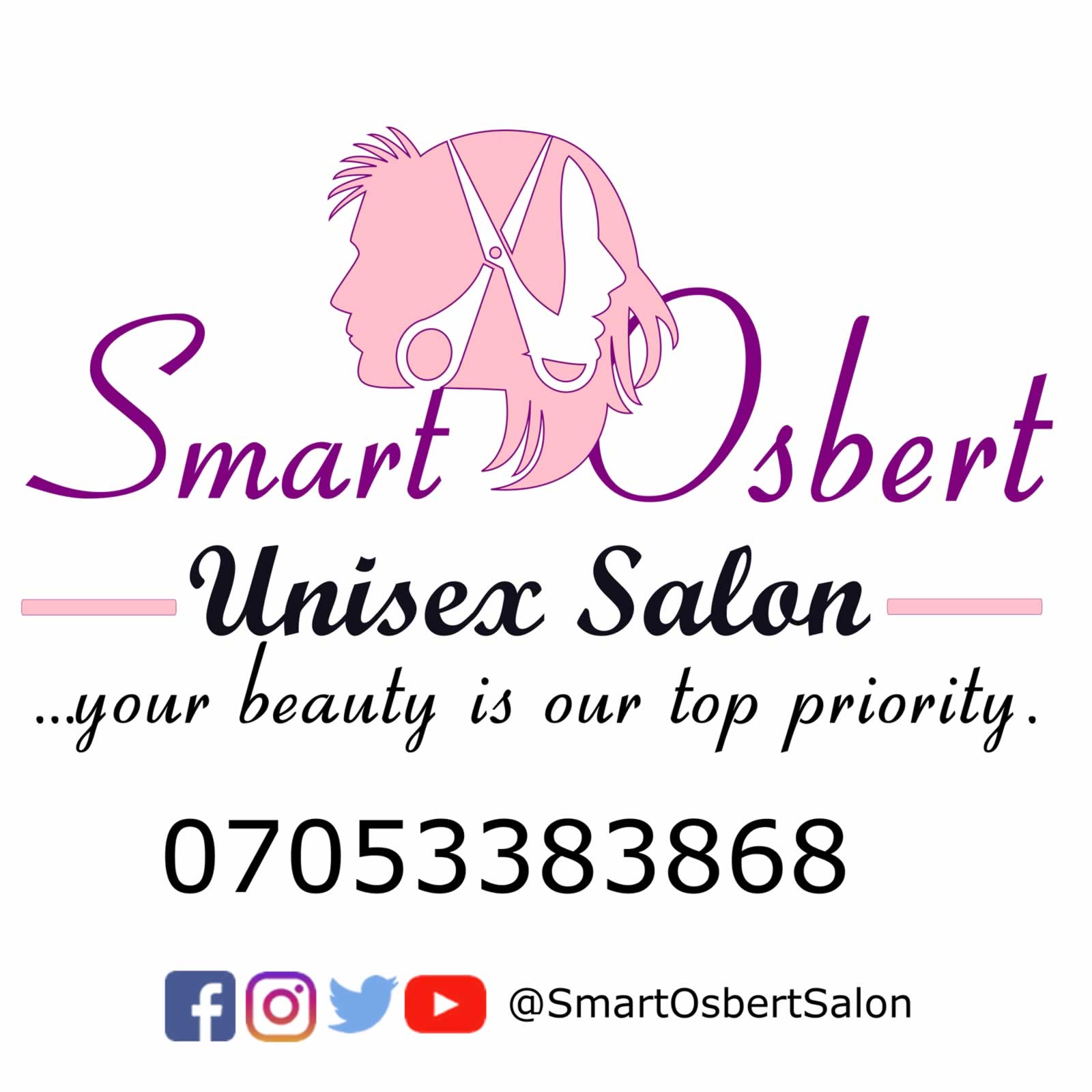 Smart Osbert Unisex Salon - Logo Design & Branding - Retenvo