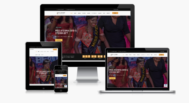 Miss Afenmai Beauty Pageant - Website Design - Retenvo